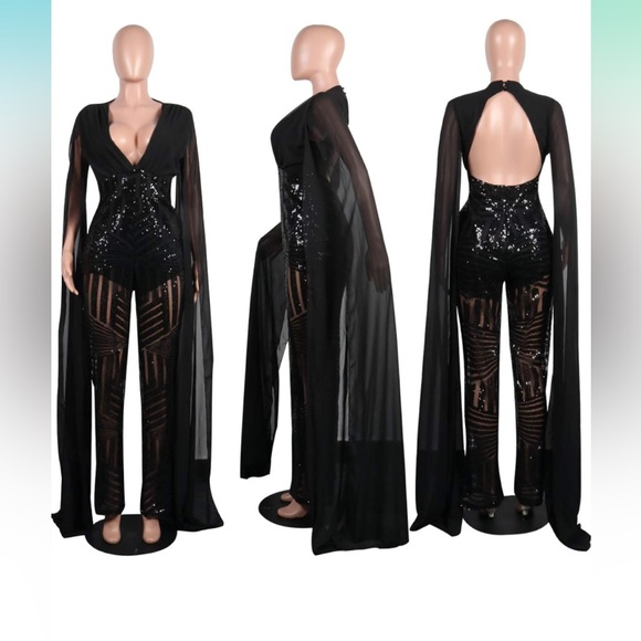 LKOUS | Pants & Jumpsuits | New Lkous Women Elegant Romper Sexy Deep V ...